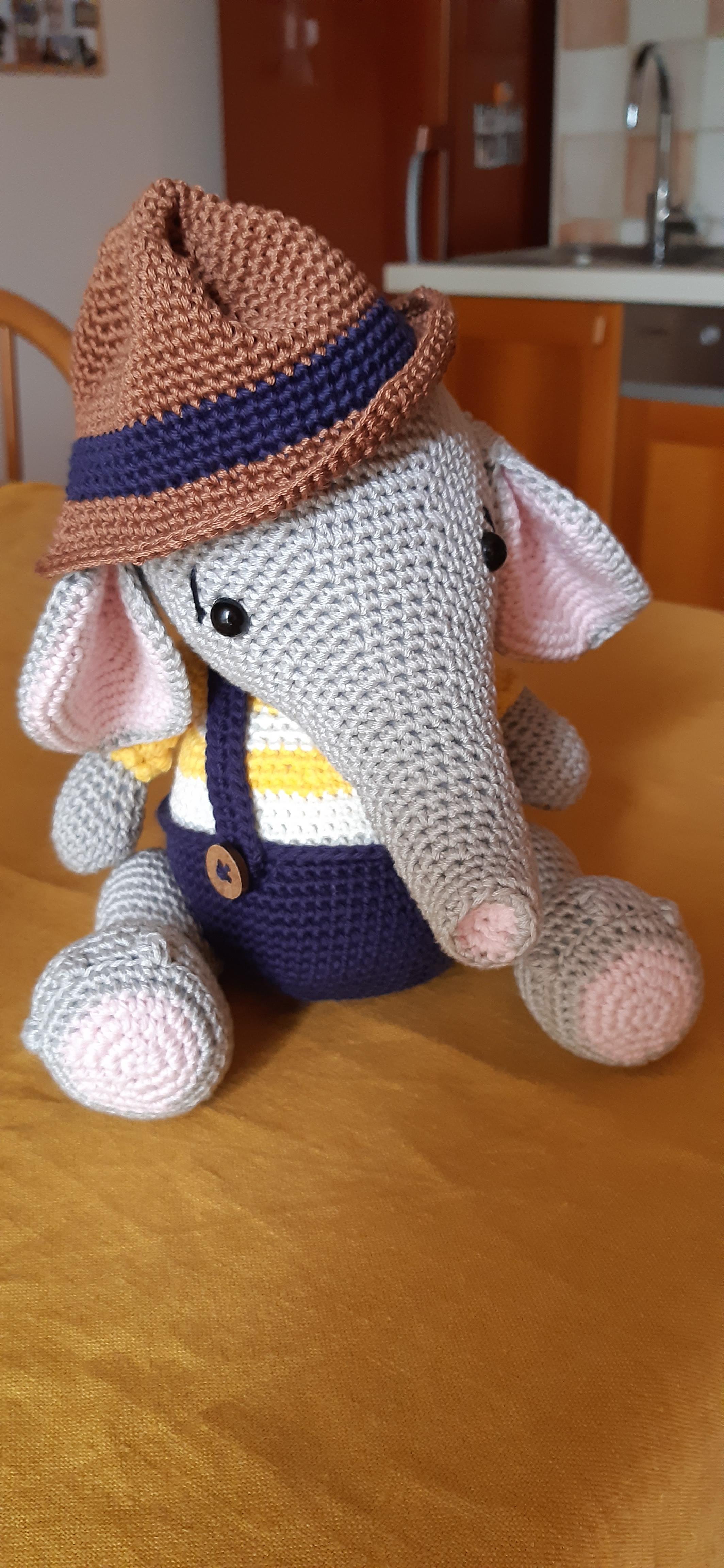 Amigurumi.com - Creations - Doki the elephant from Amigurumi Treasures 2