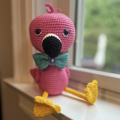 Amigurumi.com - Book creations - Amigurumi Made Easy - Victor the Flamingo
