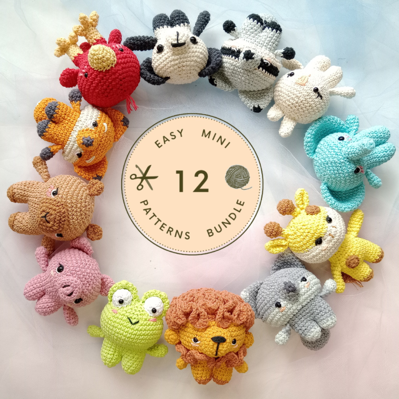 12 Easy mini amigurumi patterns BUN amigurumi pattern - Amigurumi.com