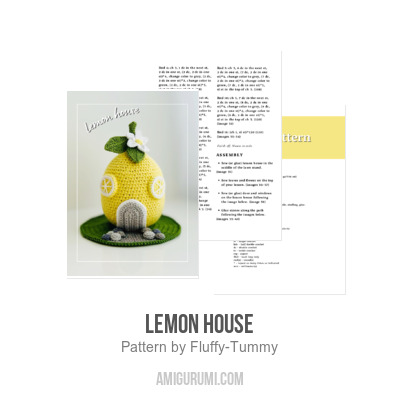 Lemon house amigurumi pattern - Amigurumi.com