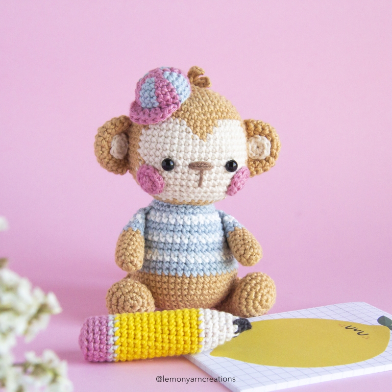 Milo the Monkey amigurumi pattern - Amigurumi.com