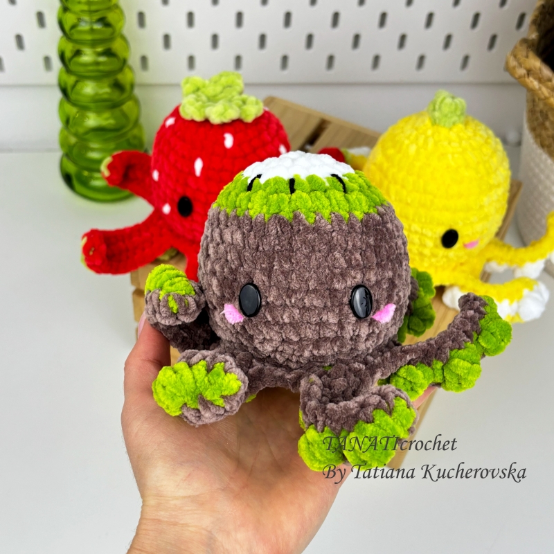 Pack 3 OCTO Fruit amigurumi pattern - Amigurumi.com