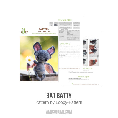 Bat Batty amigurumi pattern - Amigurumi.com