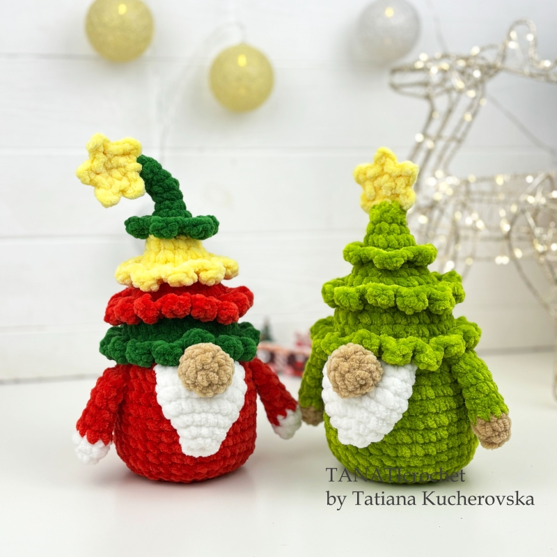 Christmas Tree Gnome amigurumi pattern - Amigurumi.com