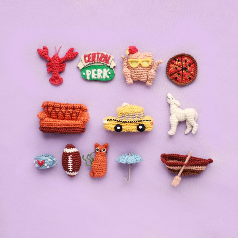 Friends TV show Icons amigurumi pattern - Amigurumi.com